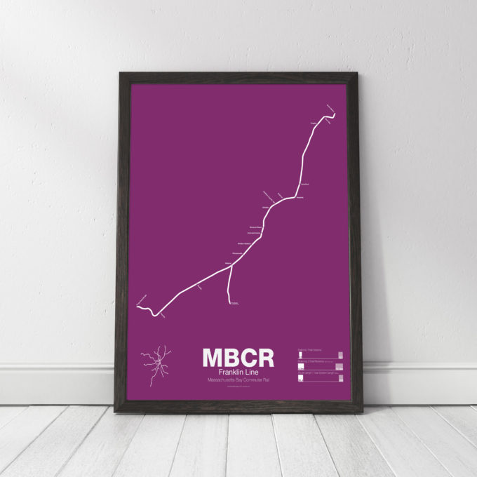 MBTA Commuter Rail Franklin Line Poster – vanmaps