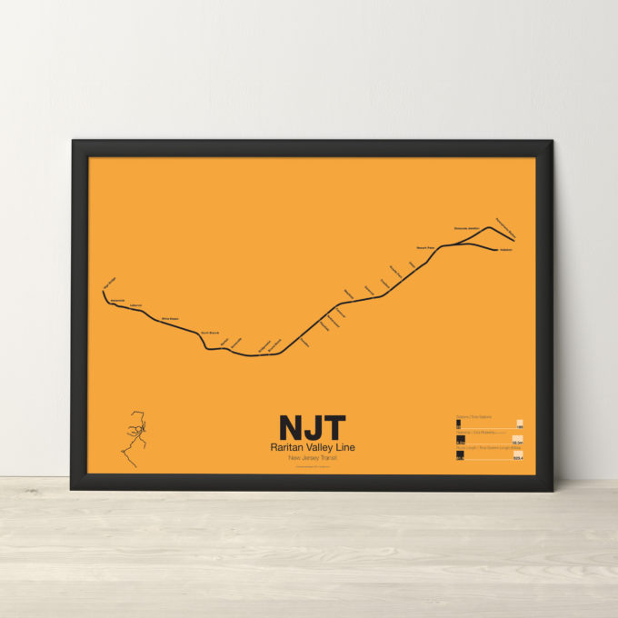 NJT Northeast Corridor Line Poster – vanmaps