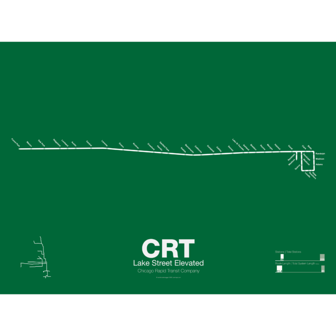 CRT Lake Street Elevated Line Poster – vanmaps