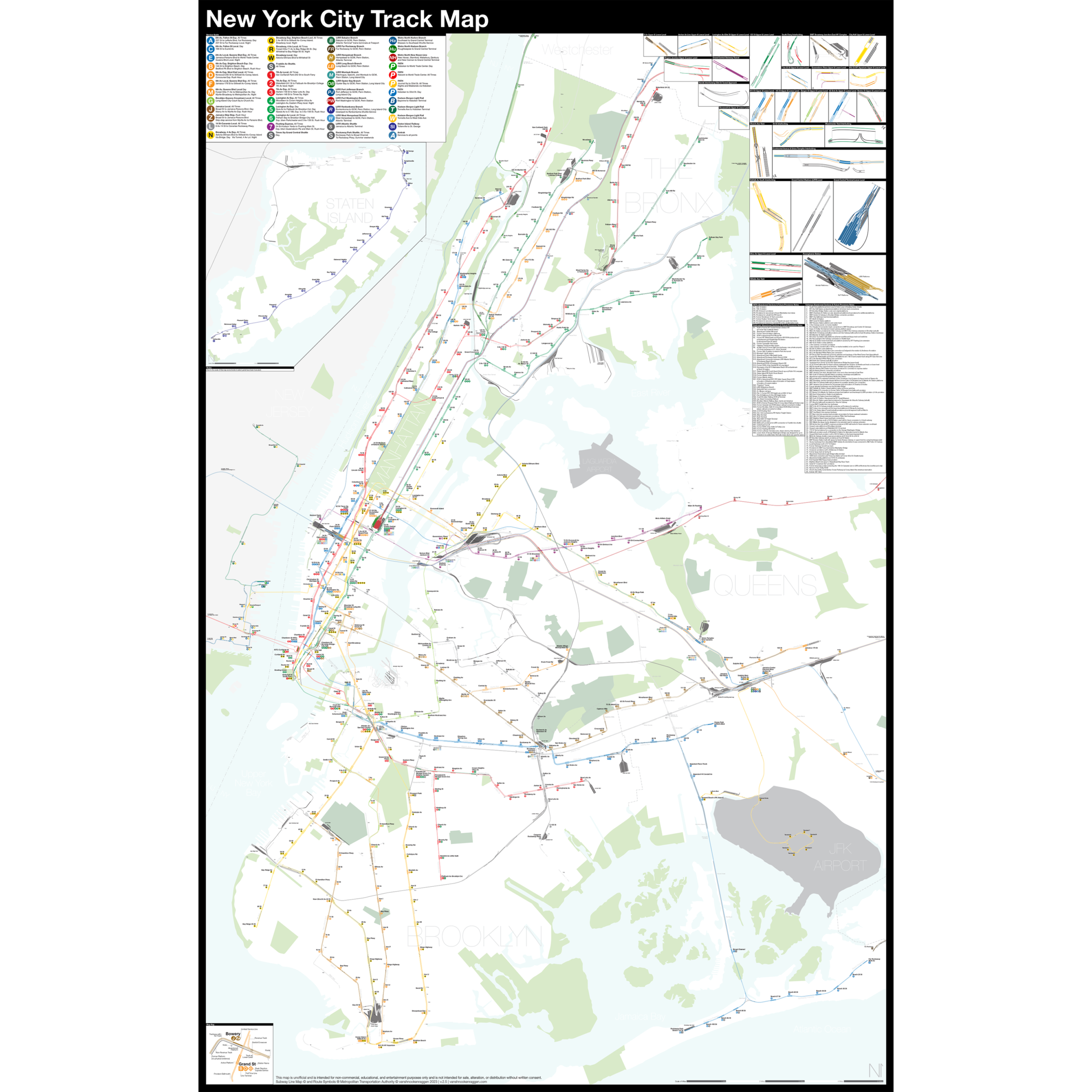 New York City Track Map v2: Complete and Geographically Accurate – vanmaps