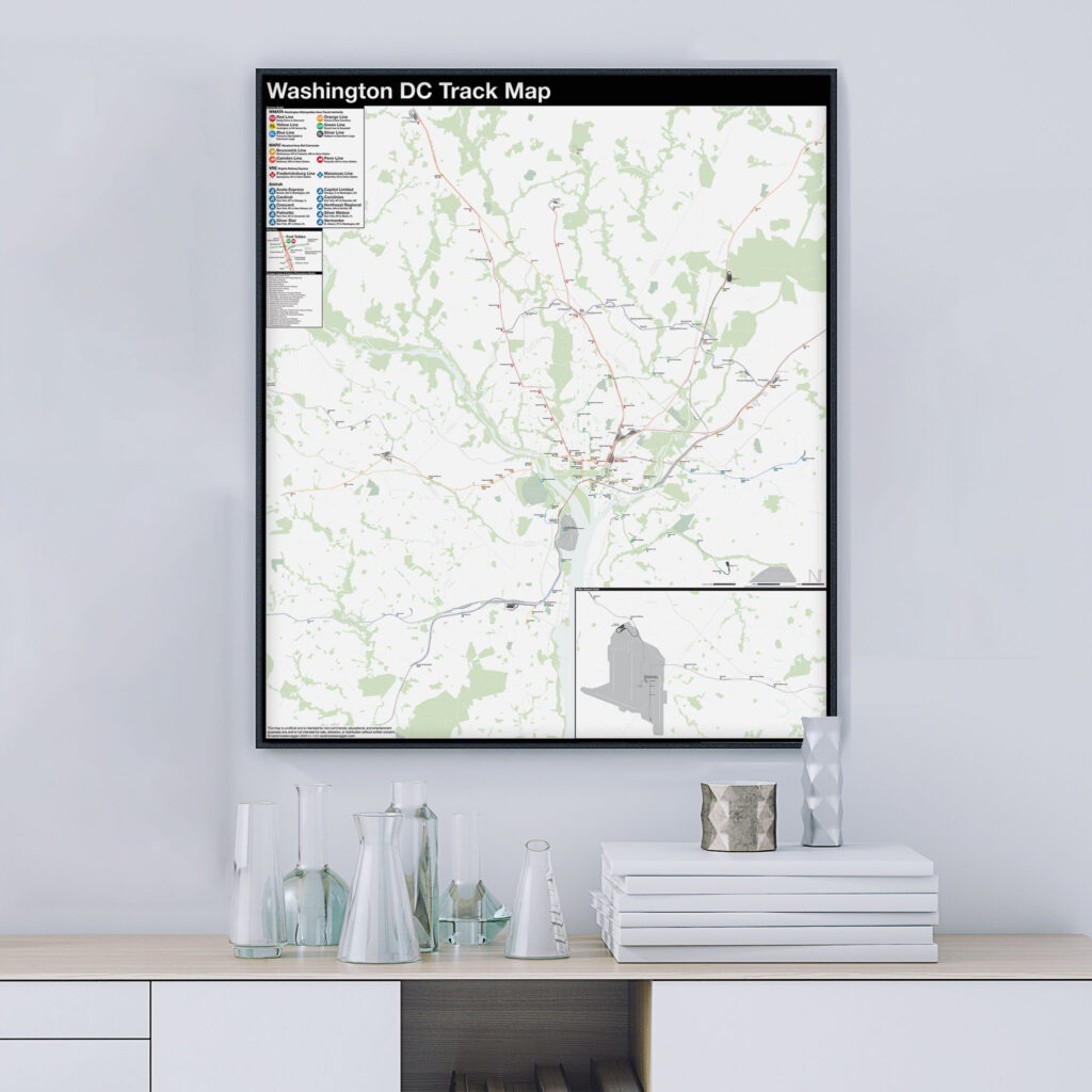 Washington DC Track Map : Complete and Geographically Accurate – vanmaps